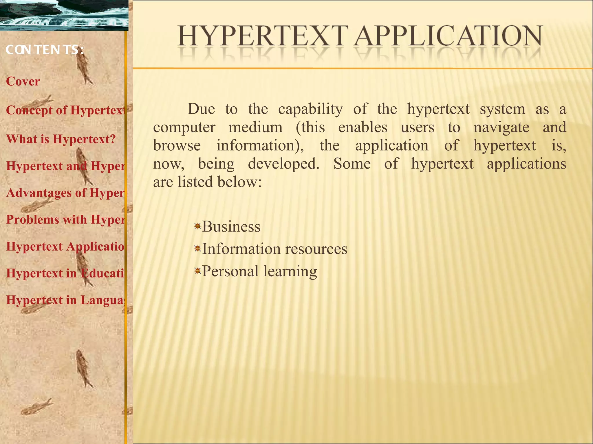 Hypertext system new1 | PPT