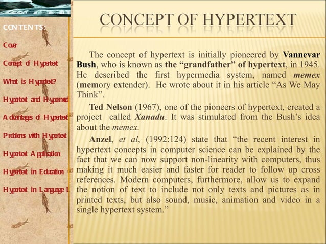 Hypertext system new1 | PPT