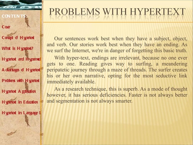 Hypertext system new1 | PPT