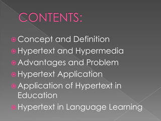 Hypertext system (presentation) | PPT