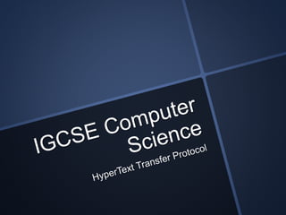 Hyper text transfer protocol | PPT