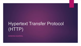 Hypertext transfer protocol (http) | PPTX