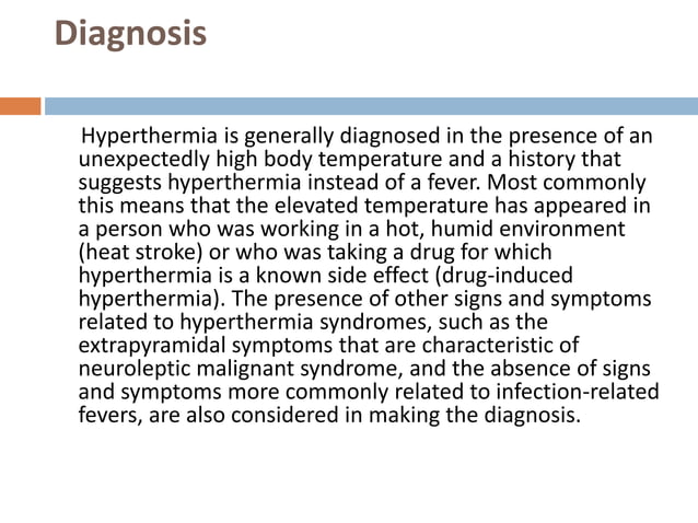 Hyperthermia | PPTX | Brain and Nervous System Disorders | Diseases and ...