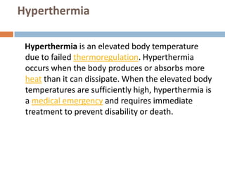 Hyperthermia Skin Color