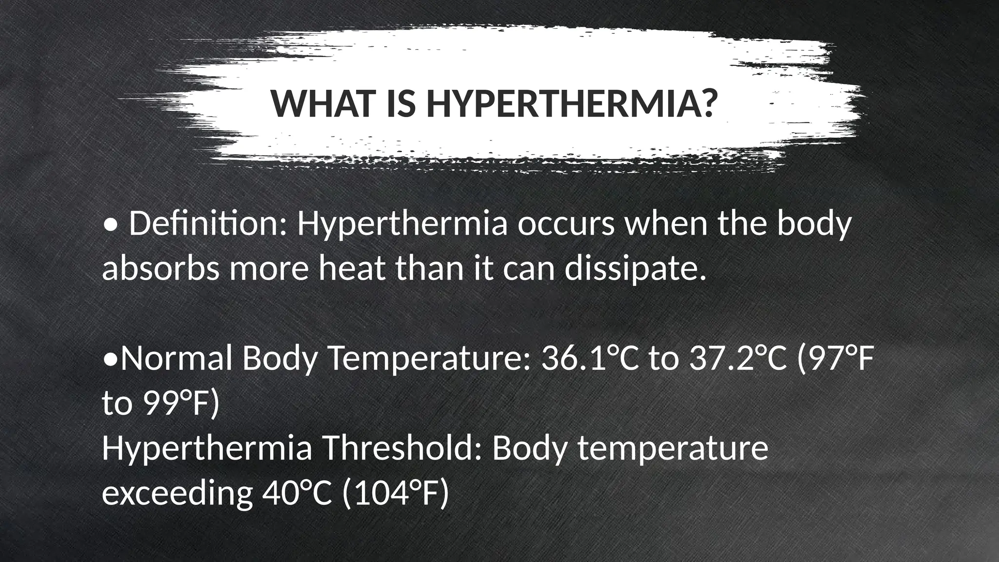 HYPERTHERMIA power point presentation for SHS | PPTX