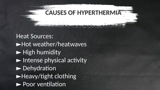 HYPERTHERMIA power point presentation for SHS | PPTX