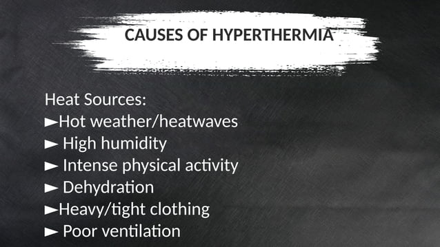 HYPERTHERMIA power point presentation for SHS | PPT