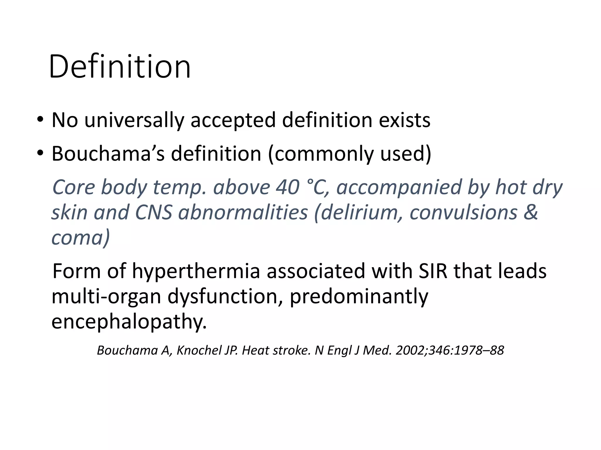 Hyperthermia and heat stroke | PPTX