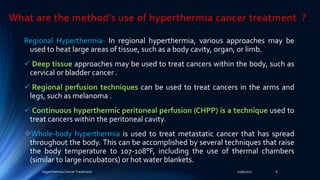 Hyperthermia cancer treatment | PPTX