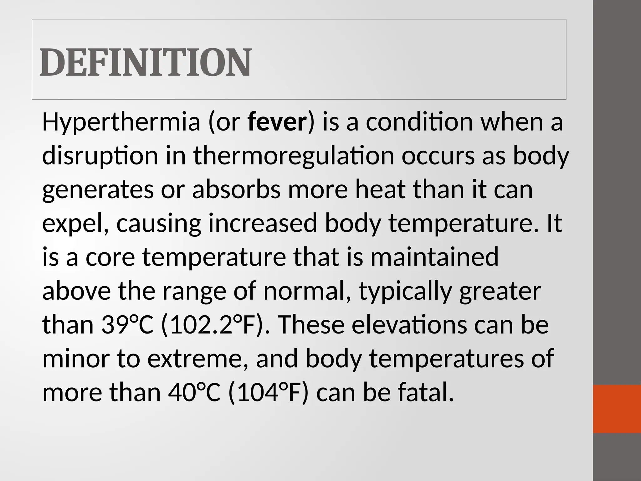 Hyperthermia (High fever) in Nursing.pptx