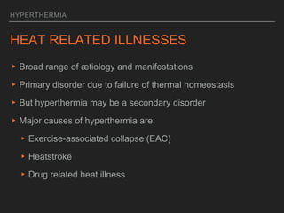 Hyperthermia and hypothermia | PPTX