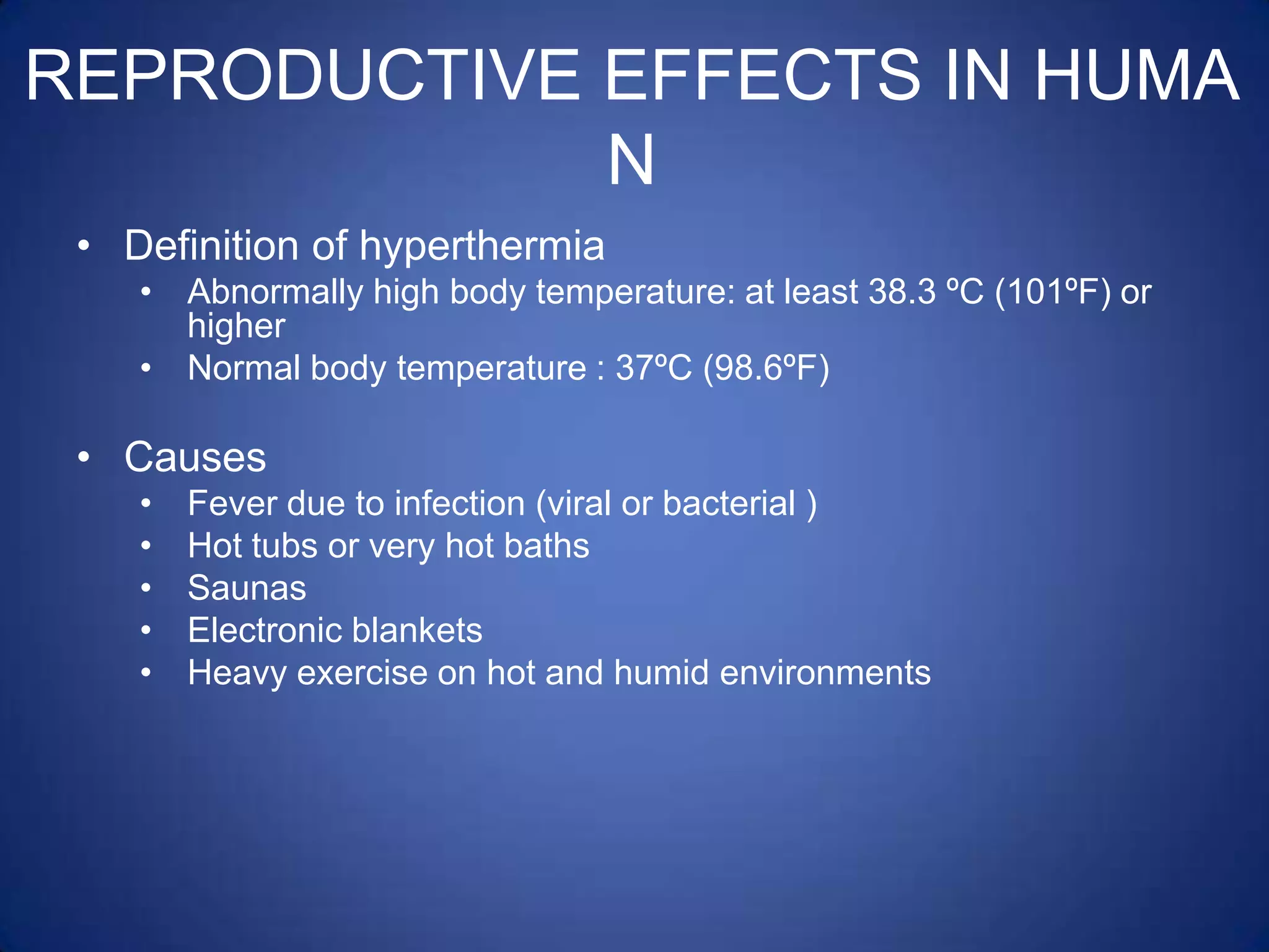 Hyperthermia in pregnancy (박수연 | PPTX