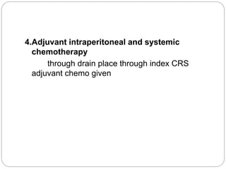 Hyperthermic intraperitoneal chemotherapy | PPTX
