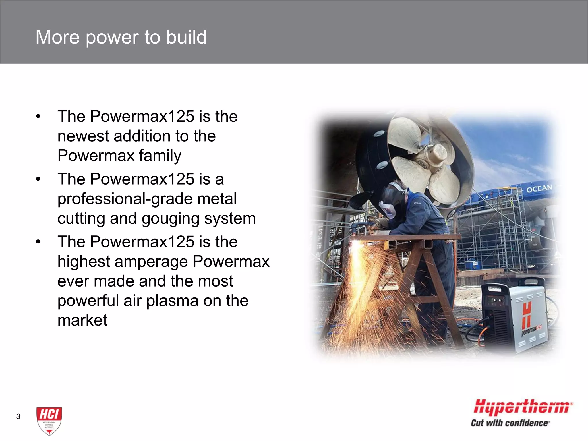 Hypertherm Powermax125 air plasma cutting and gouging system new ...