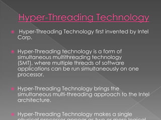 Hyper threading | PPTX