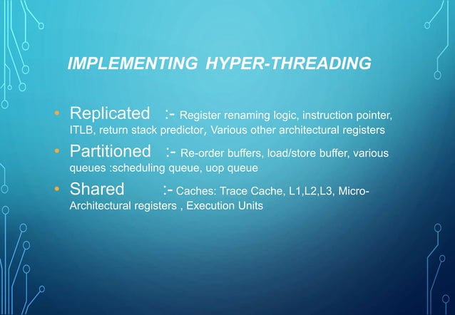 Hyper threading | PPT
