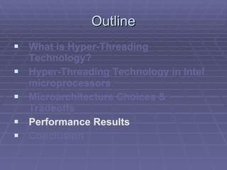 Hyper Threading Technology | PPT