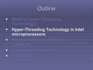 Hyper Threading Technology | PPT