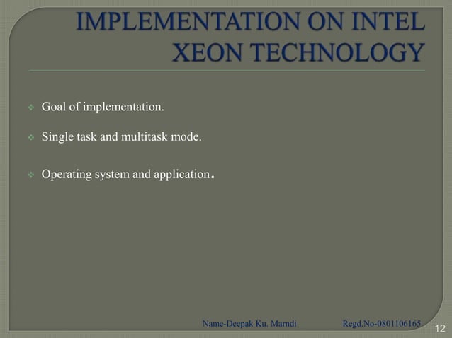Hyper threading technology | PPTX