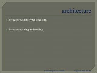 Hyper threading technology | PPTX