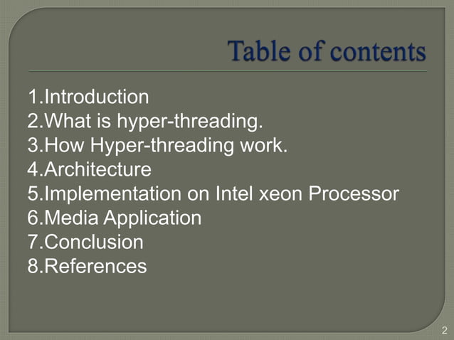Hyper threading technology | PPT