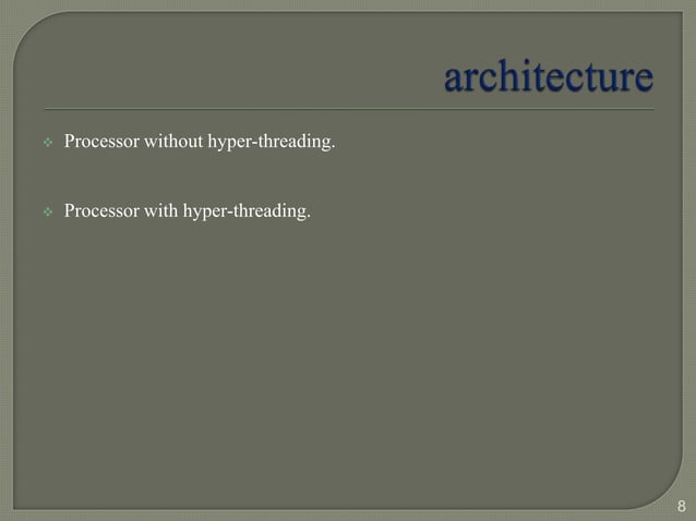 Hyper threading technology | PPT