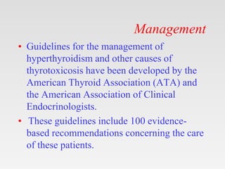 Hyperthyoroidism and thyrotoxixosis grave's diseases.pptx
