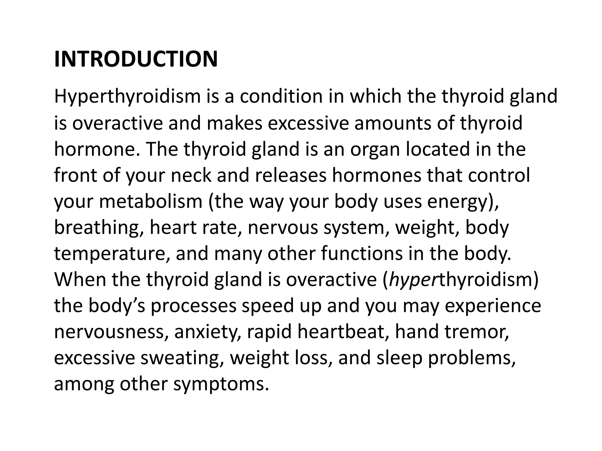 SOAP of Hyperthyroidism Case | PPTX