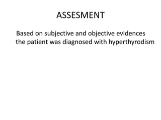 SOAP of Hyperthyroidism Case | PPTX