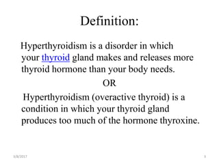 Hyperthyroidism | PPTX