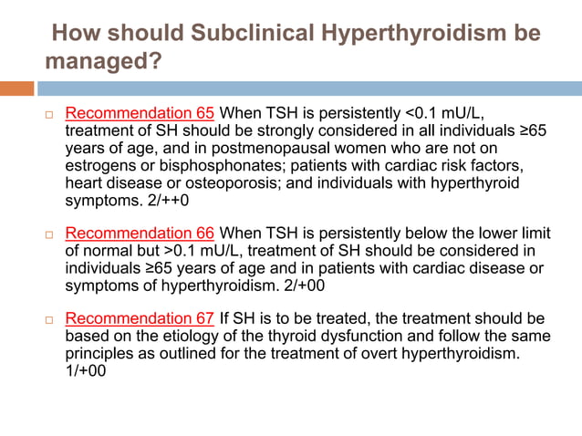 Hyperthyroidism Guidelines | PPTX | Thyroid Disorders | Endocrine and ...