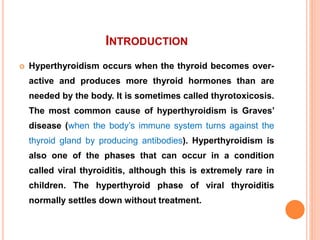 Hyper thyroidism | PPTX | Thyroid Disorders | Endocrine and Metabolic ...