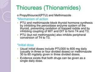 Hyperthyroidism / Thyrotoxicosis Pharmacotherapy | PPTX