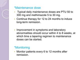 Hyperthyroidism / Thyrotoxicosis Pharmacotherapy | PPTX