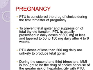 Hyperthyroidism / Thyrotoxicosis Pharmacotherapy | PPTX
