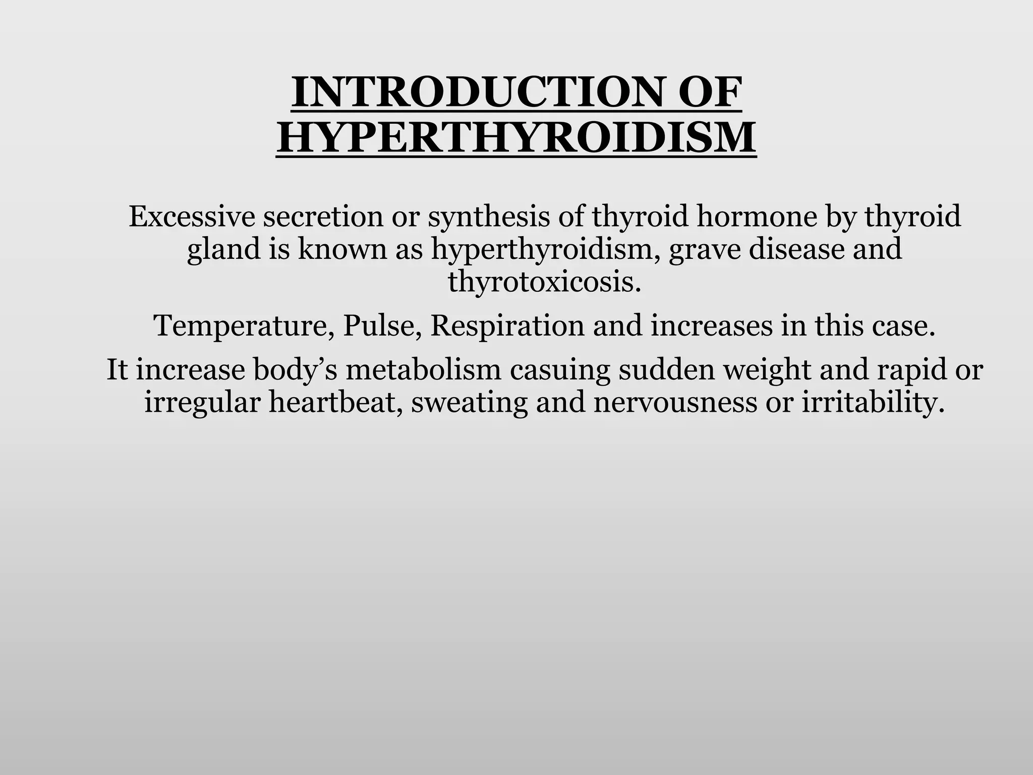 Hyperthyroidism | PPTX