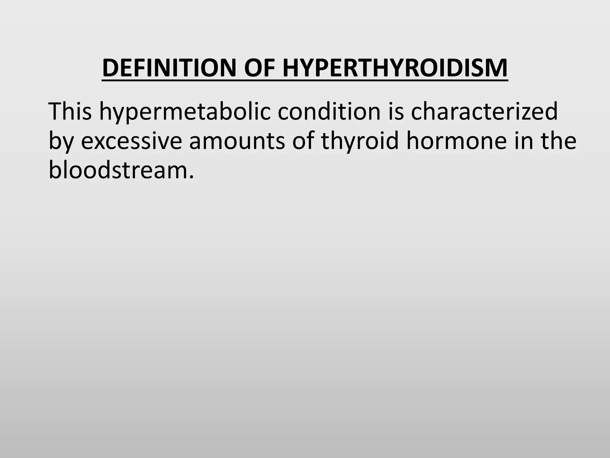 Hyperthyroidism | PPTX