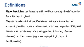 Hyperthyroidism, throtoxicosis from the AACE.pptx