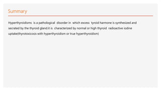 Hyperthyroidism bsc nursing | PPTX
