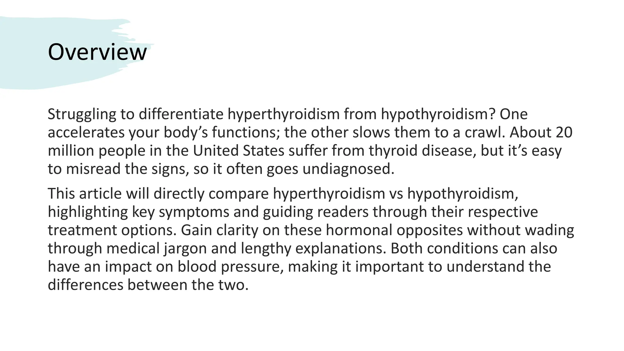 Hyperthyroidism vs Hypothyroidism - Explained Concisely.pdf