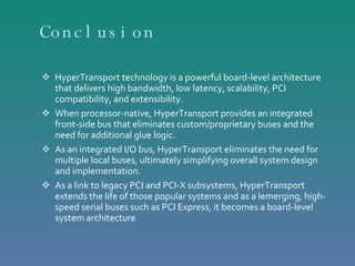 Hyper Transport Technology | PPT