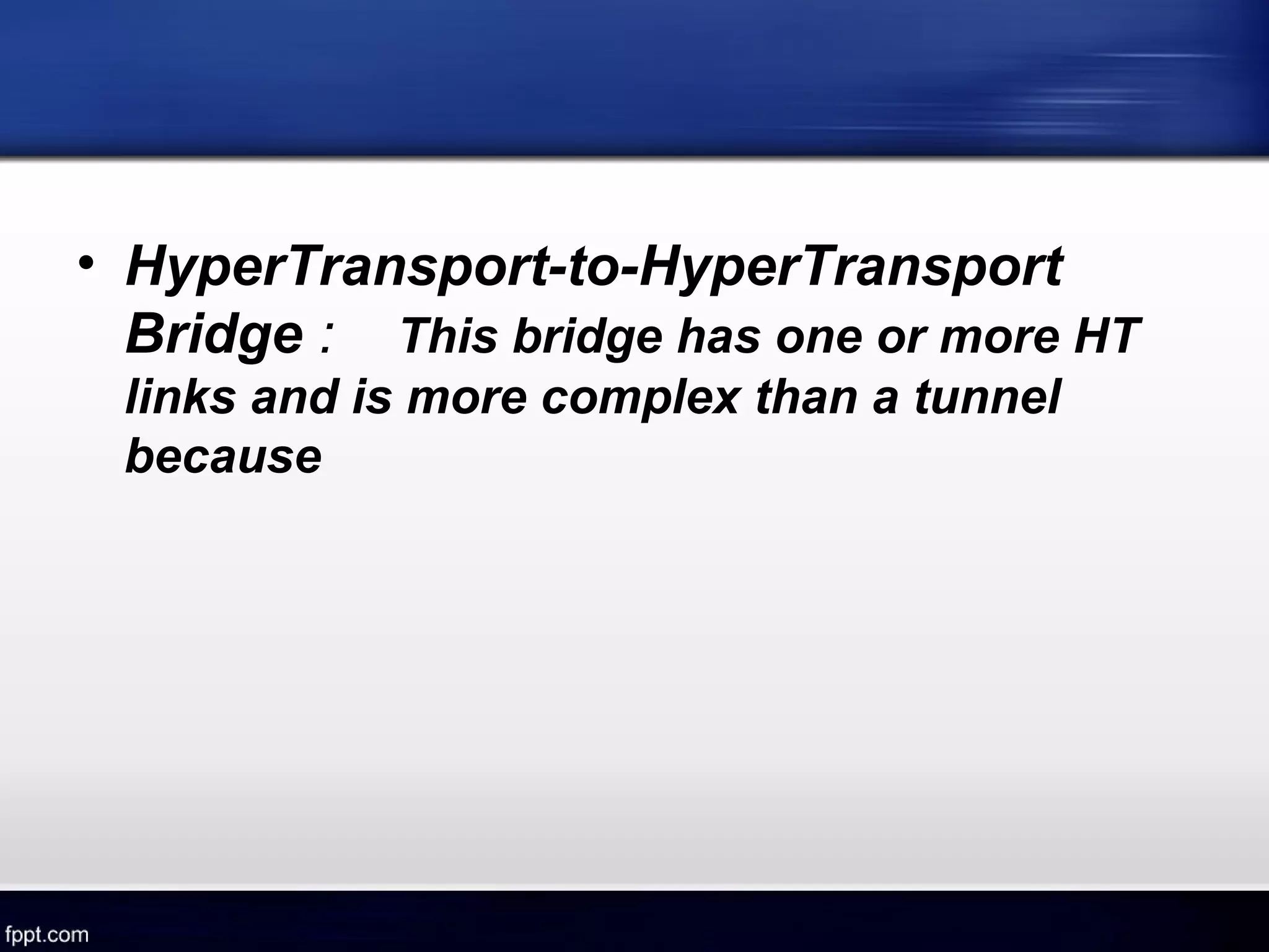 Hyper Transport Technology | PPT
