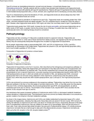 Hypertriglyceridemia | PDF