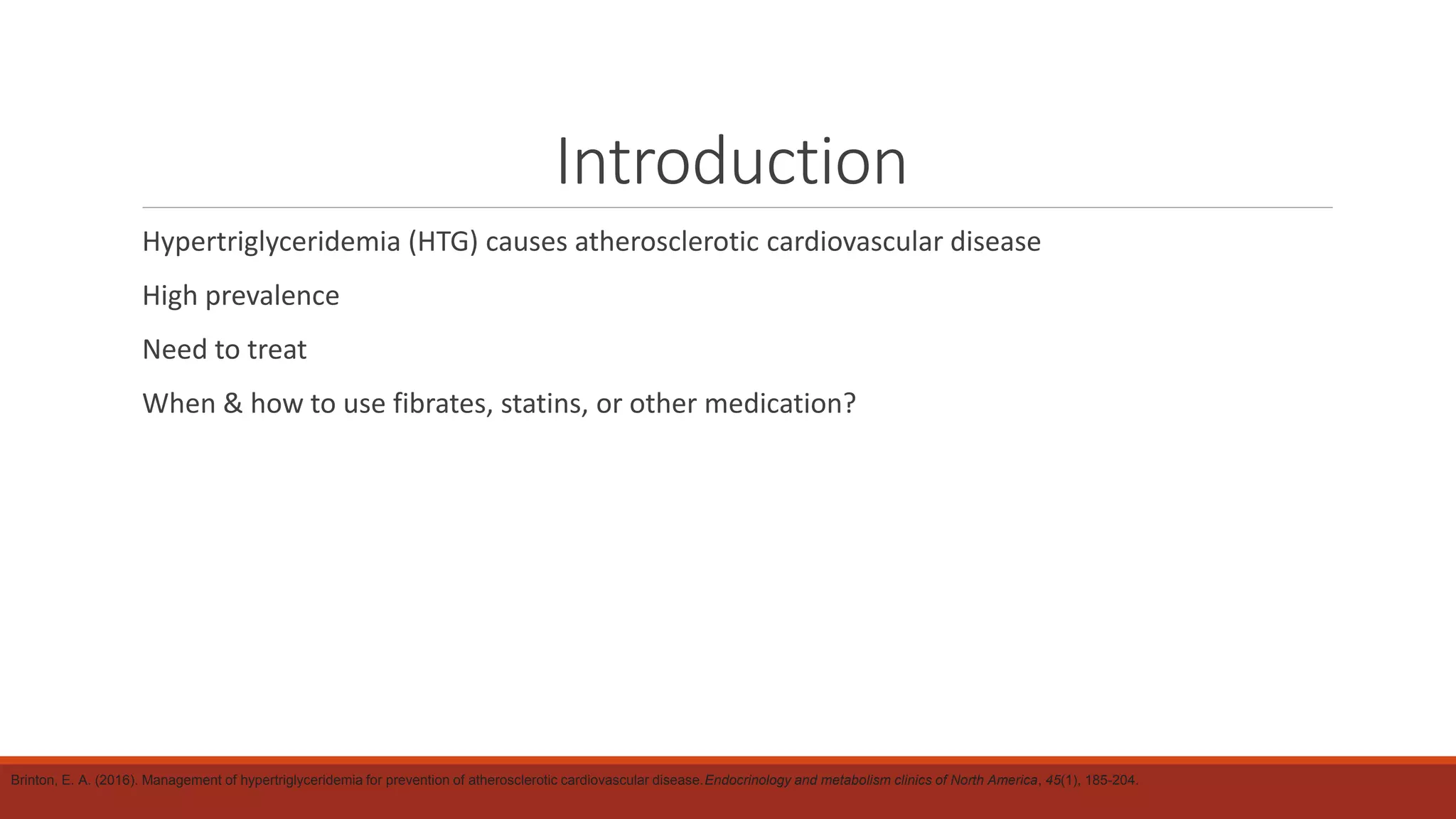 Hypertriglyceridemia | PPTX