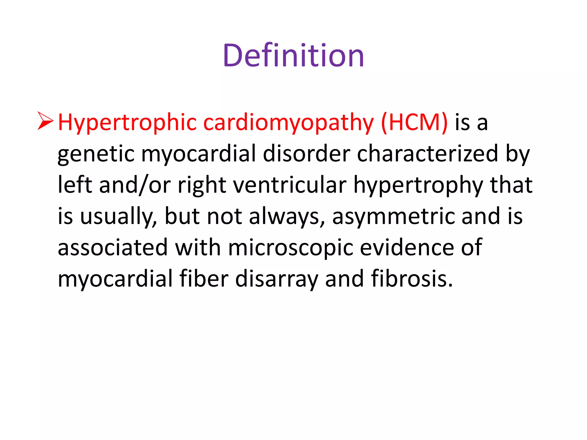 Hypertrophic obstructive cardiomyopathy | PPTX