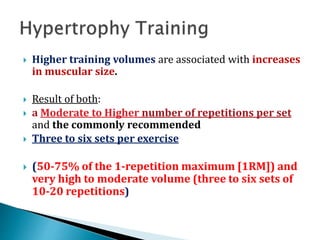Hypertrophy training | PPTX