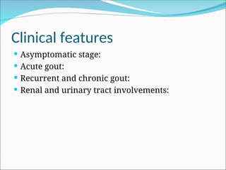 Diagnostic and treatment of Hyperuricaemia & Gout.ppt