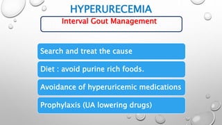 Hyperuricemia | PPTX