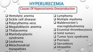 Hyperuricemia | PPTX