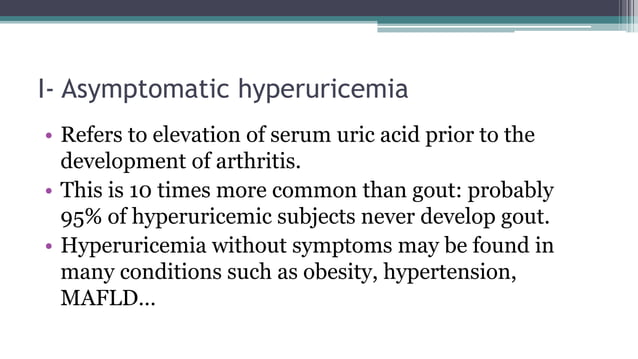 Hyperuricemia and Gout | PPTX